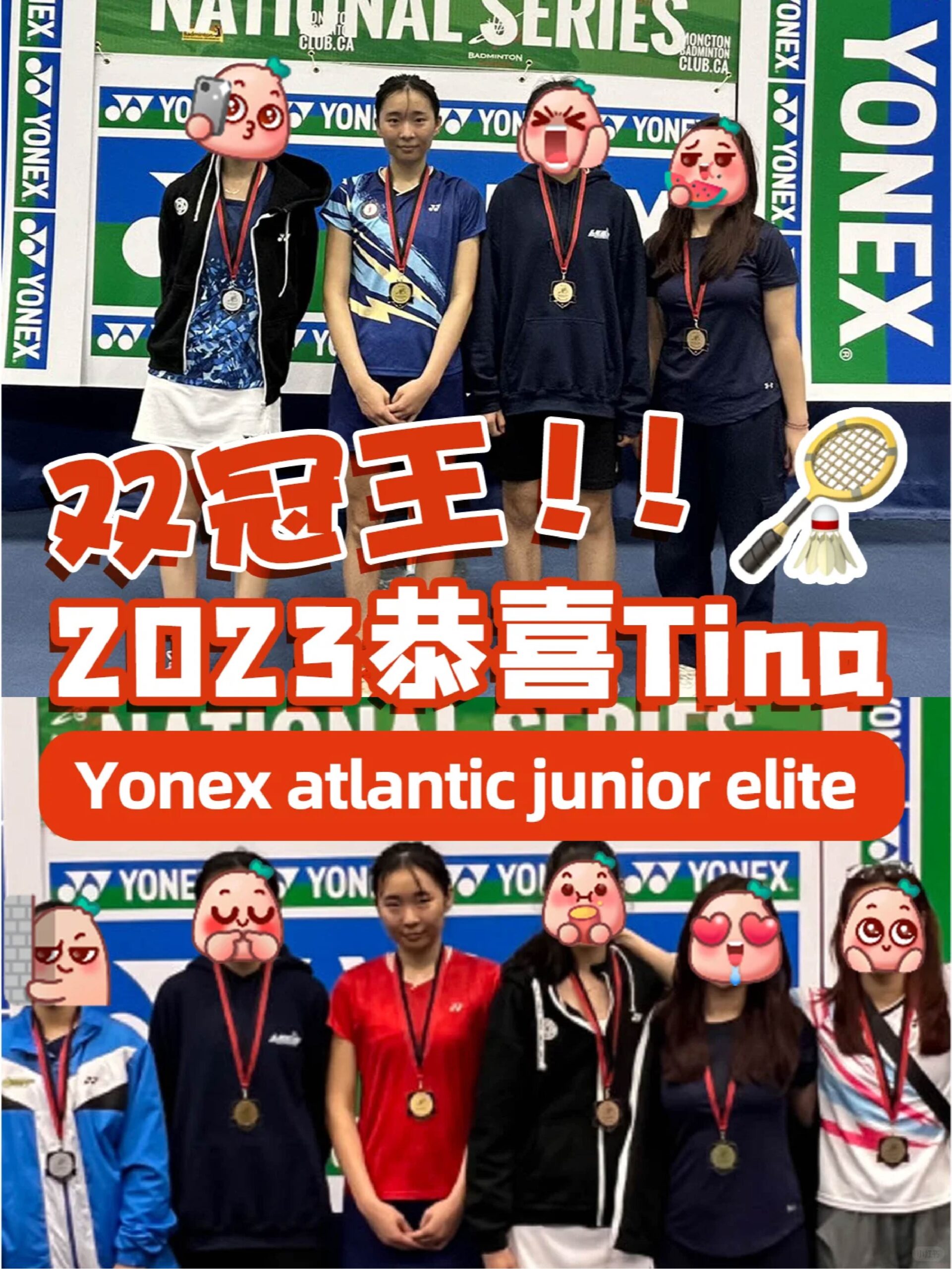 In the new badminton season, Tina started with a bang, winning both the ...